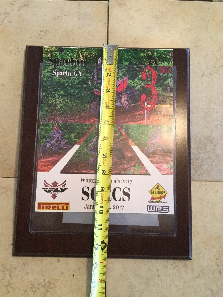 SPARTAN WINTER NATIONALS ATV MX RACING PLAQUE AWARD TRX250R 450R 250R ...