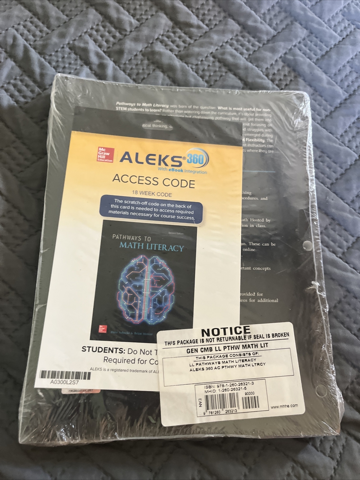 Pathways to Math Literacy (LooseLeaf) by Brian A. Mercer and David ...