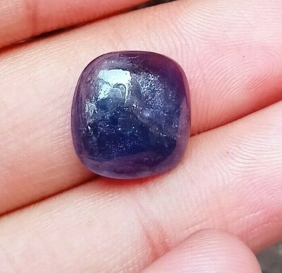 8.60 CT NATURAL BLUE IOLITE SUNSTONE SQUIRCLE CABOCHON LOOSE GEMSTONE ...