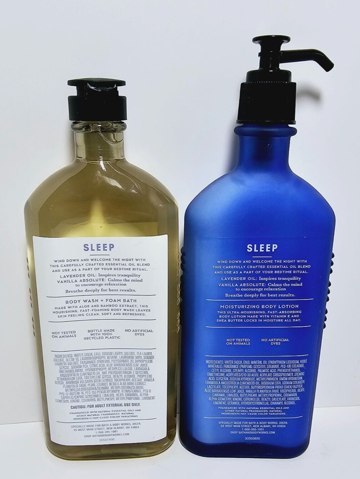 LAVENDER VANILLA Bath & Body Works Sleep Body Wash 10oz Lotion 6.5oz ...