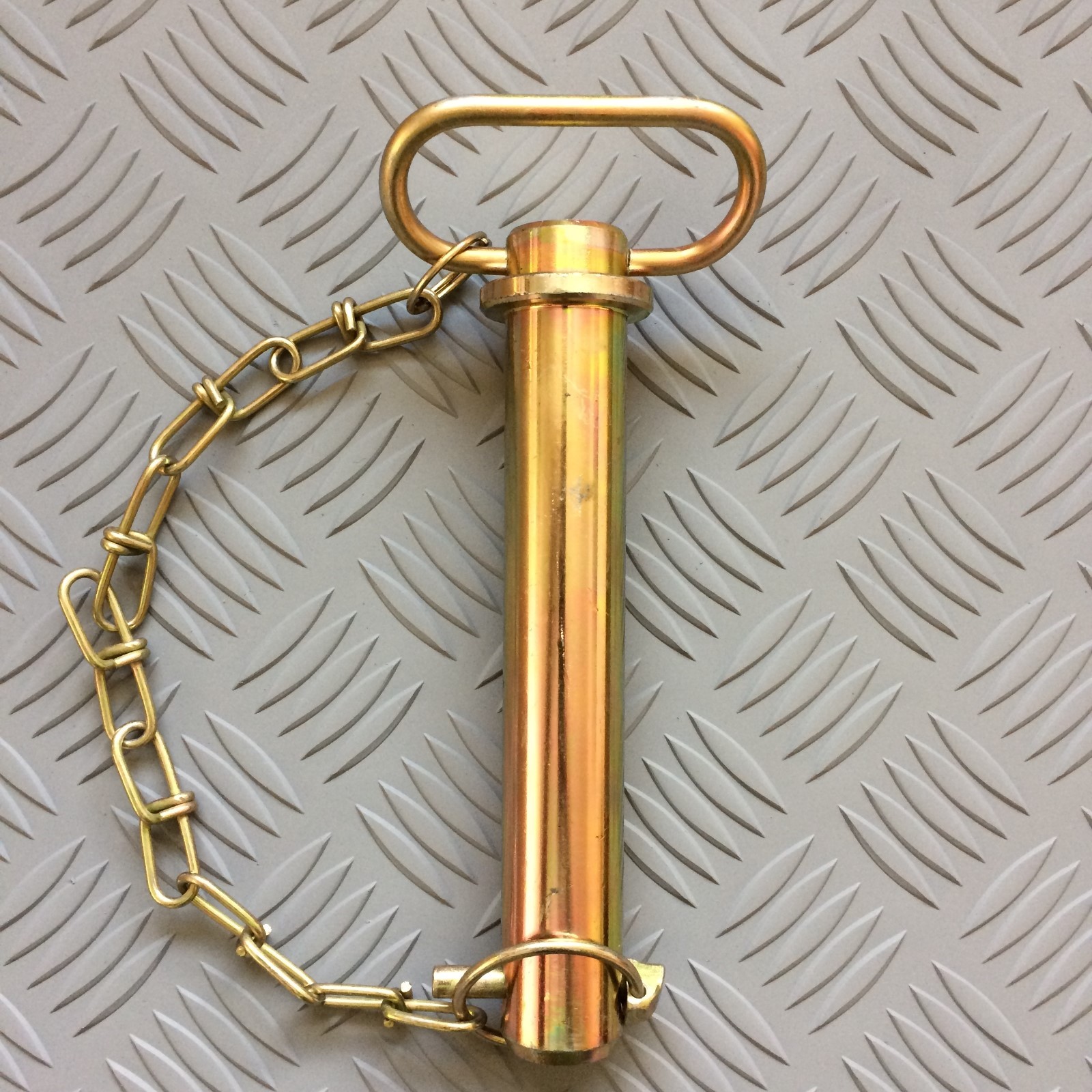 Tractor Tow Pin 1.1/8" x 6" with Linch Pin & Chain | eBay