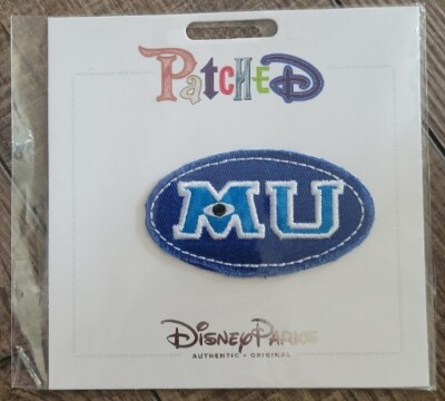 Disney Parks Patched Monsters University Logo MU Inc Adhesive Patch NIP ...
