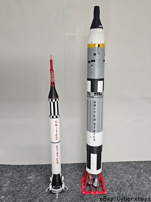 1:60 Scale NASA Gemini TitanII + Redstone Launch Vehicle Rocket Model ...