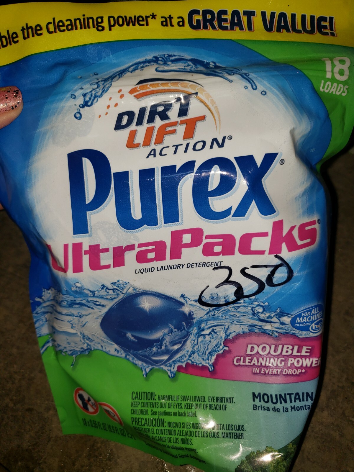 2x Purex Ultra Packs Laundry Detergent 18ct Discontinued Rare HTF -36 ...