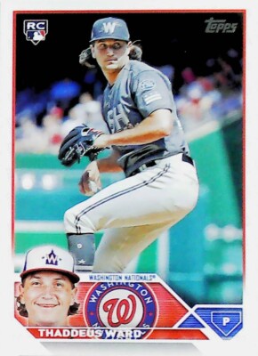 2023 Topps Update US111 THADDEUS WARD ROOKIE CARD WASHINGTON NATIONALS ...