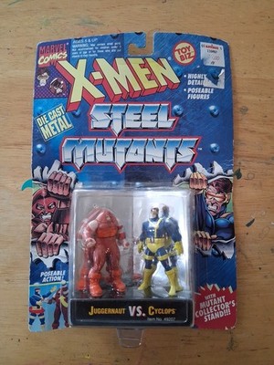 💫 Vintage 1994 Toy Biz Marvel X-Men Steel Mutants Cyclops Vs Juggernaut ...