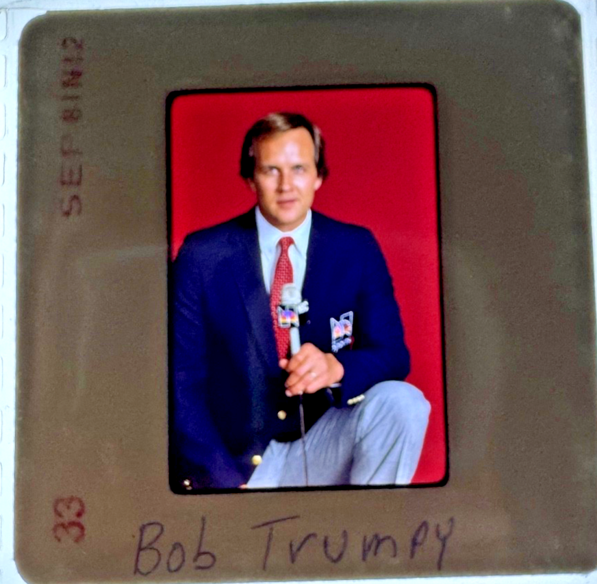 LMP76-088 1980s Bob Trumpy Sportscaster Football Player Orig 35mm COLOR ...