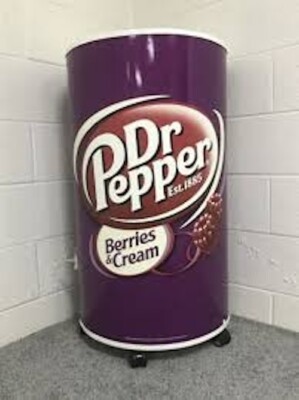 Dr. Pepper Berries & Cream Cooler W/ Wheels - Soda Advertisement | eBay