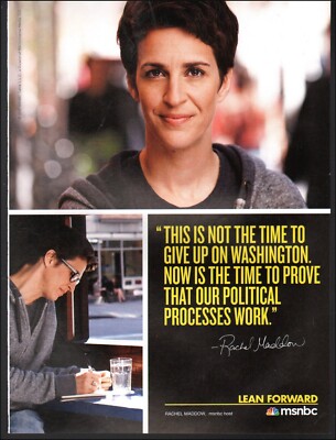 2012 Print ad MSNBC anchor Rachel Maddow photo News 02/19/25 | eBay