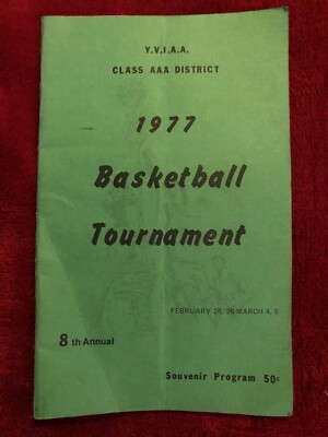 Vintage 1977 High School Basketball Program Brochure/ Book | eBay