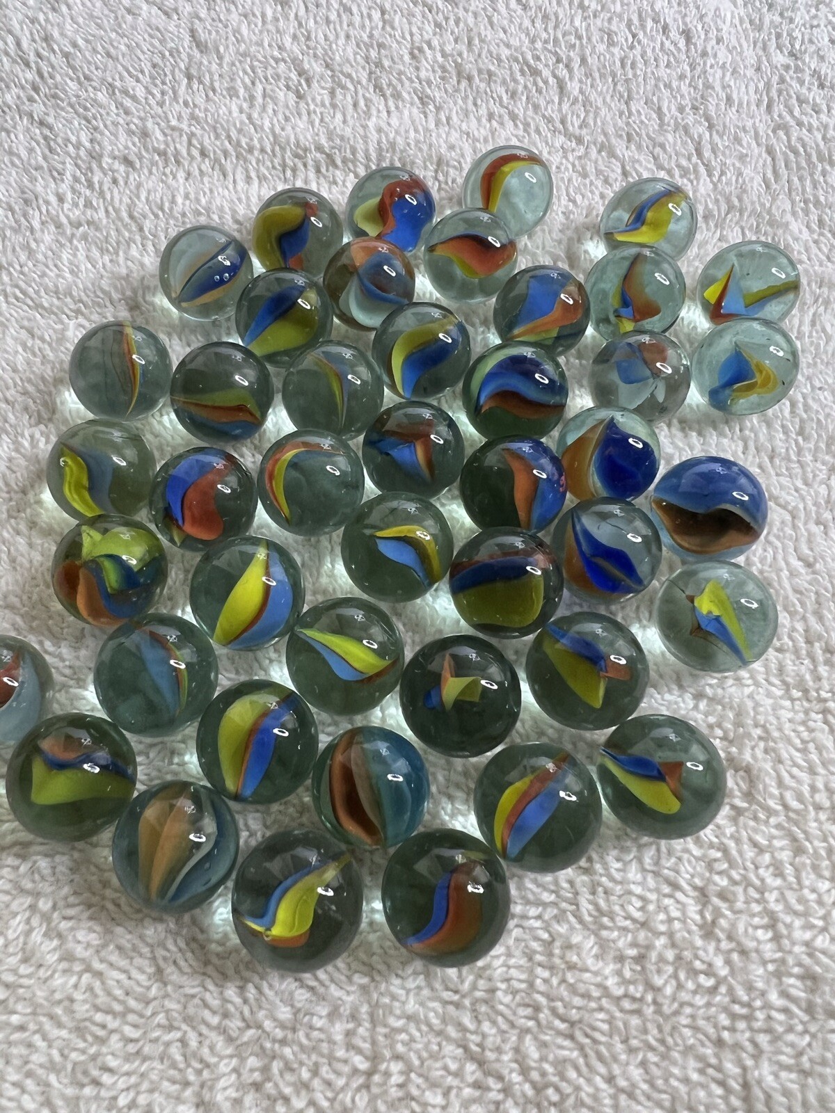 Marble Lot Varied Collection with Shooters 100 Marbles Multicolor ...
