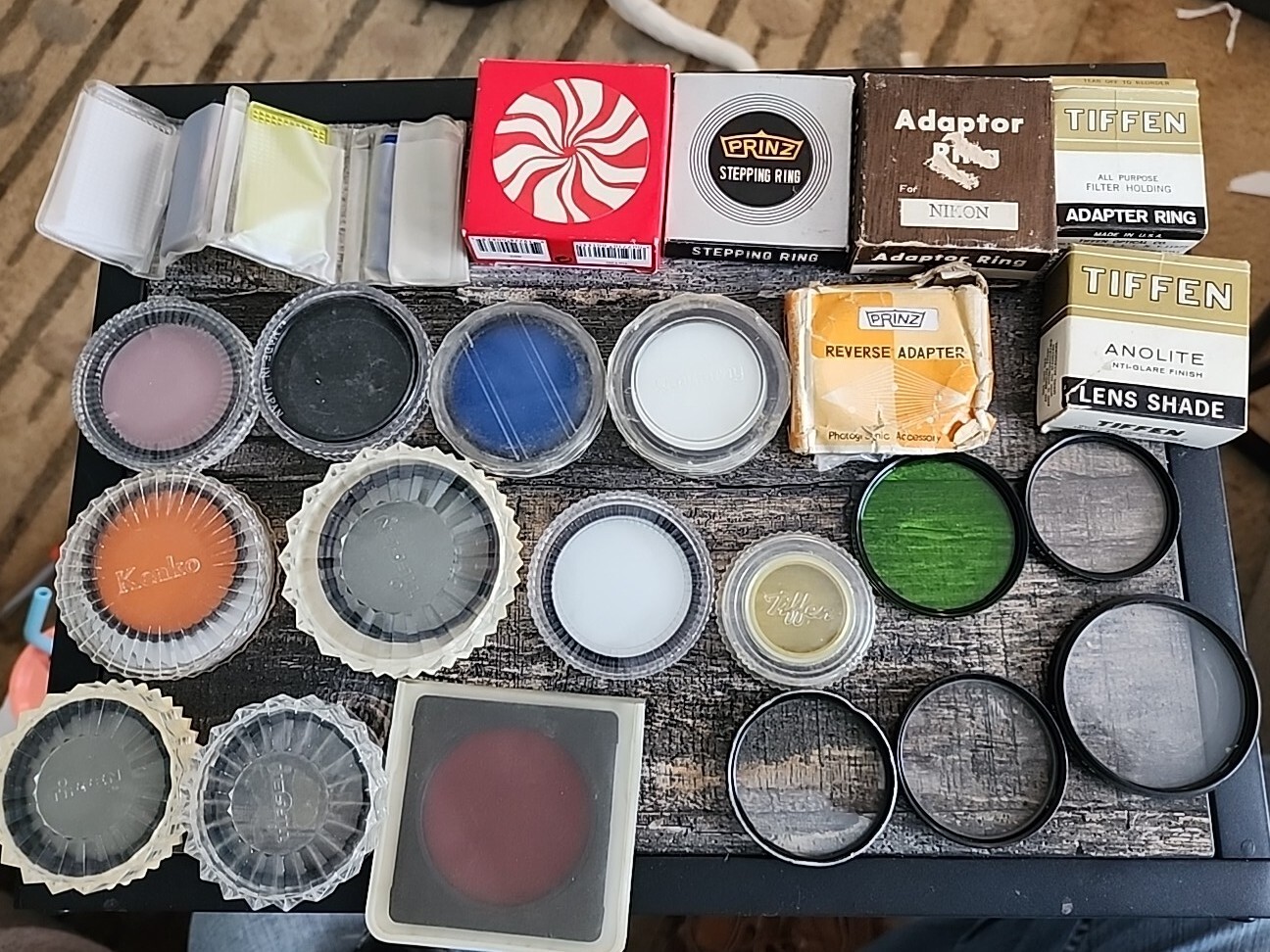 Lot of Vintage Camera Filters and Adapters Vivitar Tiffen Quantary ...