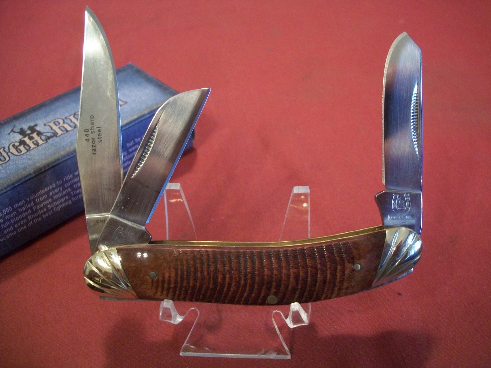 Vintage Rough Rider Sow Belly Pocket Knife W/ NC Scalloped Bolsters ...