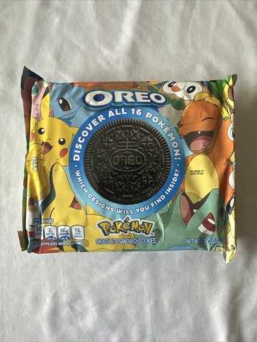 Oreos Pokemon Limited Edition Family Size Biscuits - Chocolate, 15.25oz ...