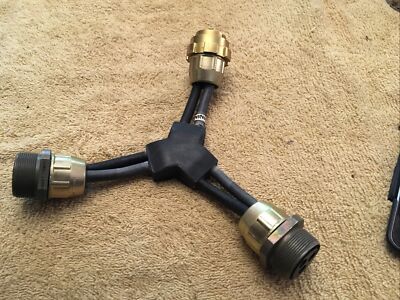 NOS Military Radio Bendix Male To Double Female 3 Pin Cable Adaptor | eBay