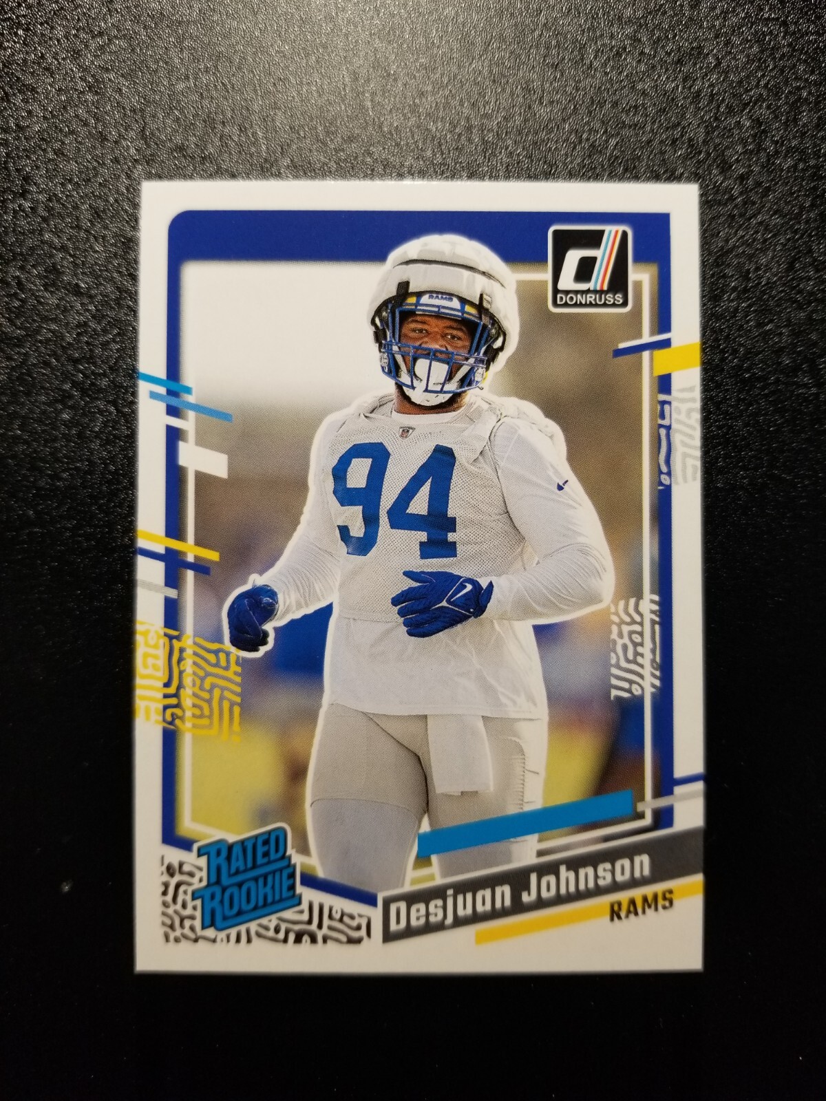 2023 Donruss Desjuan Johnson Rated Rookie Football Card 356 Los Angeles ...