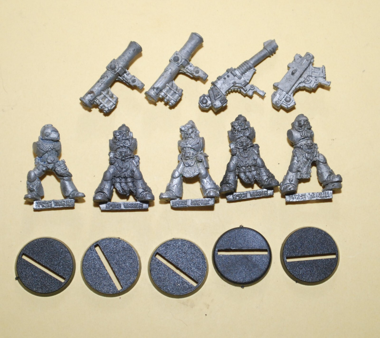 Warhammer 40k - Space Marine Wolf - 5x Metal Long Fangs, Devastator ...