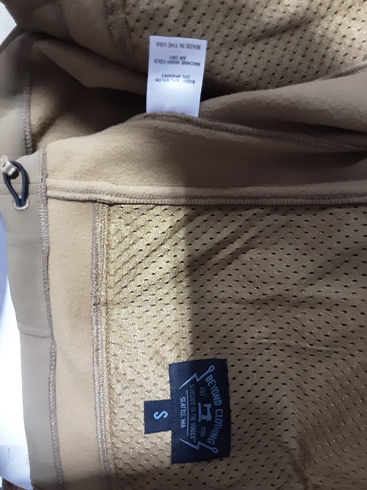 Coyote Softshell Fleece Lined Jacket - Beyond Clothing A5 Level 5 Cadre ...