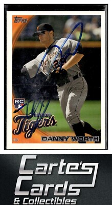 Danny Worth 2010 Topps Update #US-9 Detroit Tigers TTM/IP Signed ...