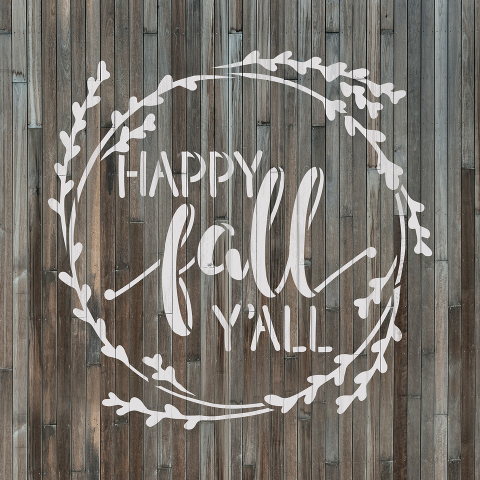 Happy Fall Yall Stencil - Durable & Reusable Mylar Stencils | eBay