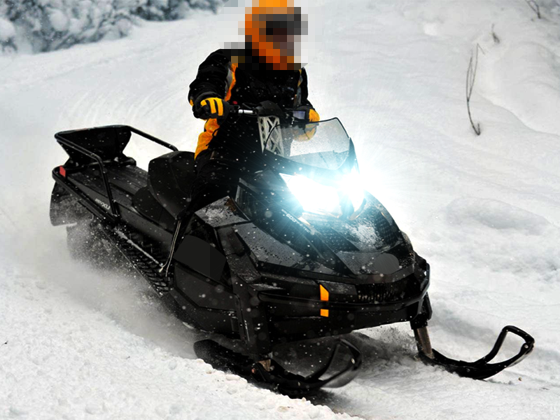 Super White 2x LED Headlight Bulbs High-Low Beam Kit K9 For Snowmobile ...