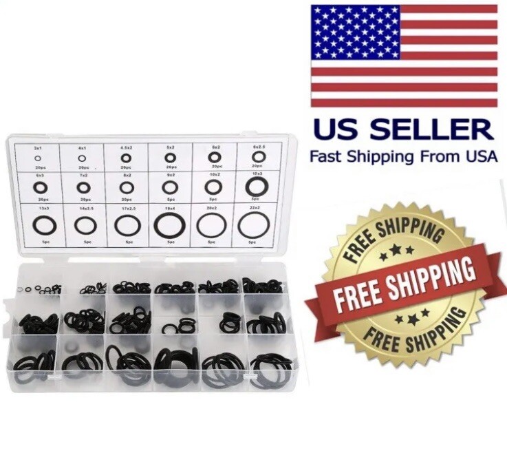 Wolfride 225PCS O Ring Seals Kit Assorted O Rings Small Rubber O Rings ...