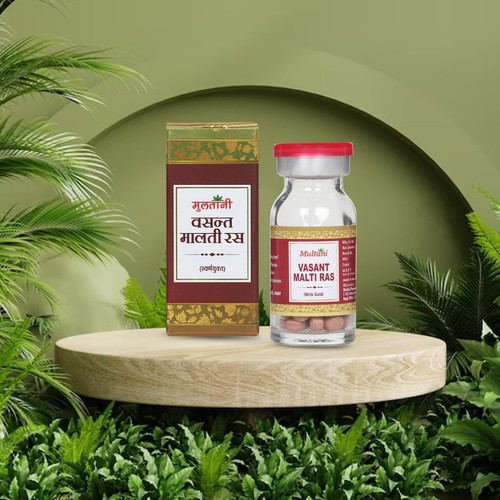 Multani Vasant Malti Ras with 24 Carat Gold & Pearl | Ayurvedic Herbal ...