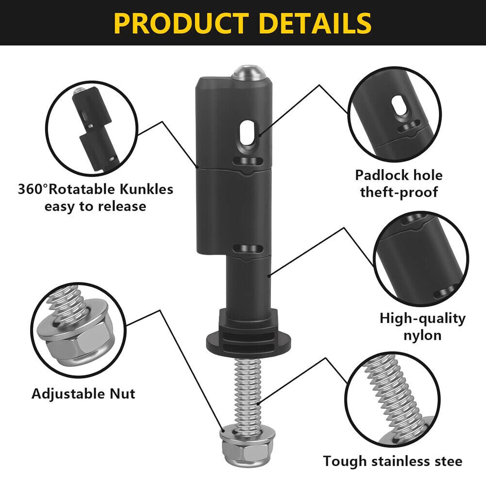 4Pcs Recovery Tracks Mounting Pins Holder Bracket Four Wheel Drive ...