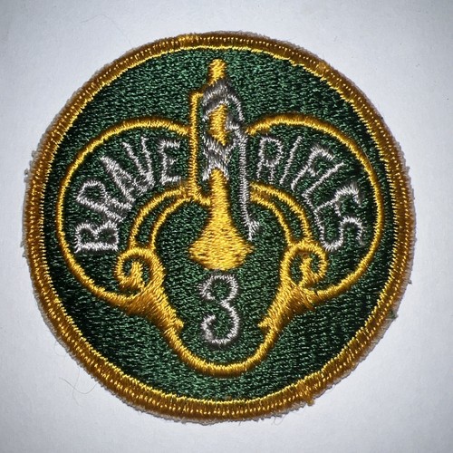 Military Patch Army 3rd Cavalry Regiment Brave Rifles Tight Weave ...