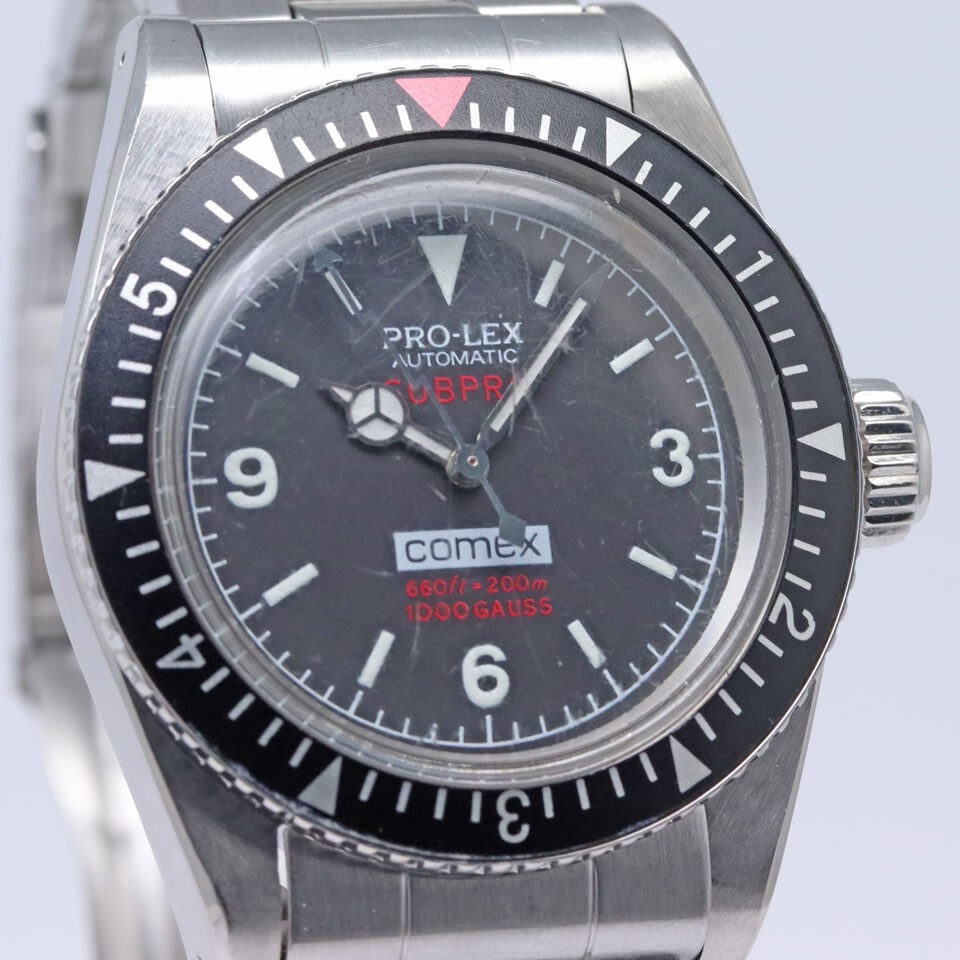 PRO-LEX SUBPRO COMEX 37mm Automatic Black Dial Stainless Steel Men's ...