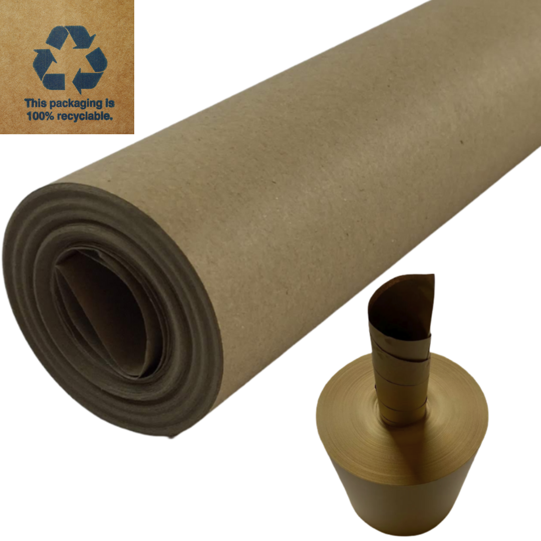 450mm Wide ECO VOID FILL & PACKING PAPER/Brown Kraft Wrapping Roll ...