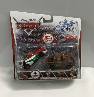 DISNEY PIXAR CARS STUNT RACERS FRANCESCO BERNOULLI ~ RACE TEAM MATER ...