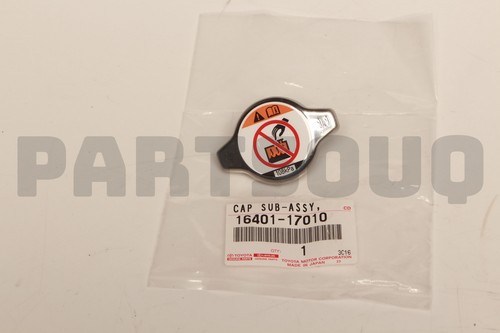 Toyota 1640117010 Genuine Radiator Cap Sub-Assy 16401-17010 | OE ...