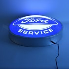 Ford LED Backlit sign wall lamp neon dealership metal rim GT Mustang ...