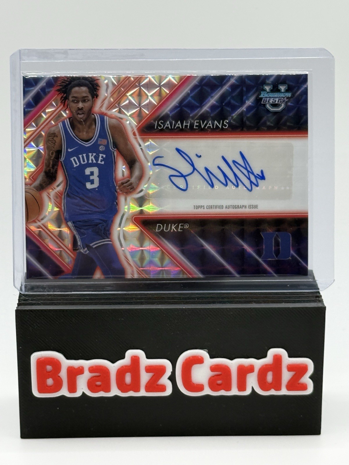 2024-25 Bowman’s Best U ISAIAH EVANS Possession Arrow Autograph PAA-IE ...