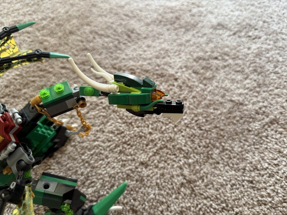 LEGO NINJAGO: The Green NRG Dragon 70593 (Just the Dragon & Minifigs) W ...