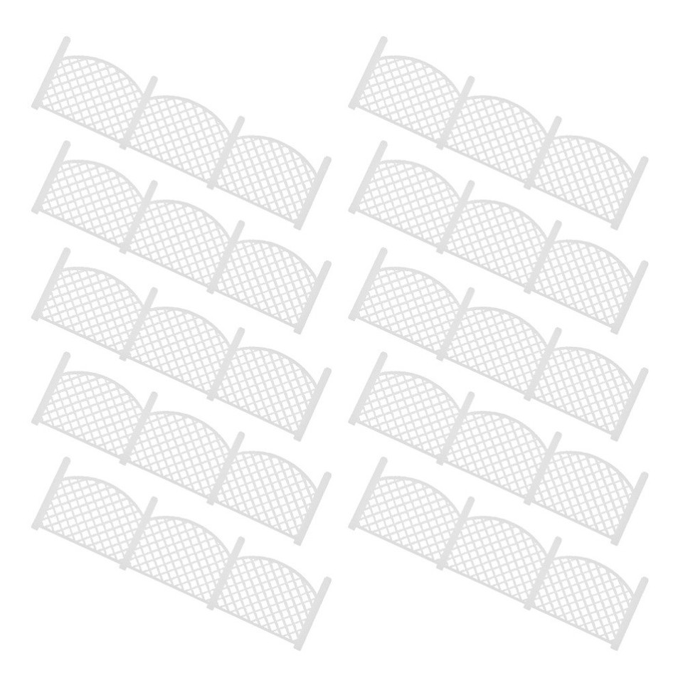 10 Pcs Landscape Decor Mini Fence Ornament Decorative for Dollhouse ...