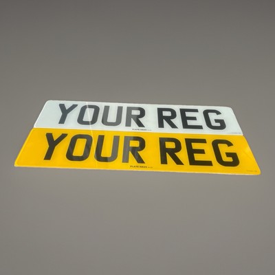 AFFORDABLE PREMIUM UK STANDARD NUMBER PLATES SET 100% MOT AND ROAD ...