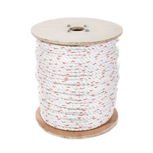 Poly Dacron Rope 3/8 Inch 100 Feet Twisted 3 Strand Line Marine ...