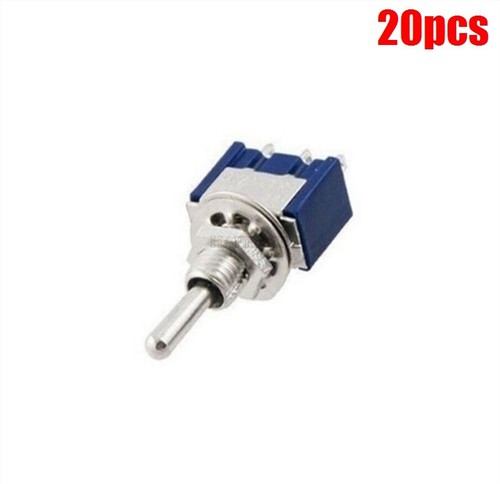 20Pcs Mini 3 Pin Blue Toggle Switch Spdt On-Off-On 6A 125V Ac gl | eBay