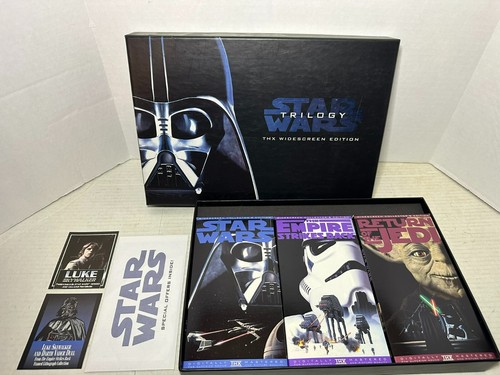 Star Wars Trilogy VHS THX Widescreen Box Set 1995 3 Tape Set | eBay
