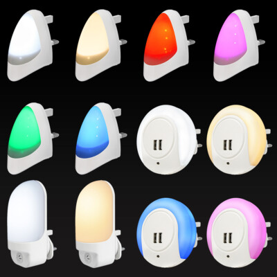 Automatic LED Night Light UK Plug in Energy Saving Dusk 2 Dawn Sensor ...
