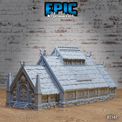 Viking Buildings by Epic Miniatures | D&D | DnD | Print on Demand | eBay