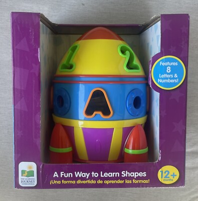 The Learning Journey Rocket Shape Sorter (9pc) Learn Shapes ABC's 123's ...