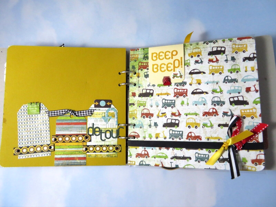 Handmade Travel Journal Scrapbook Mixed Media 19 Pages One Of A Kind 4 ...