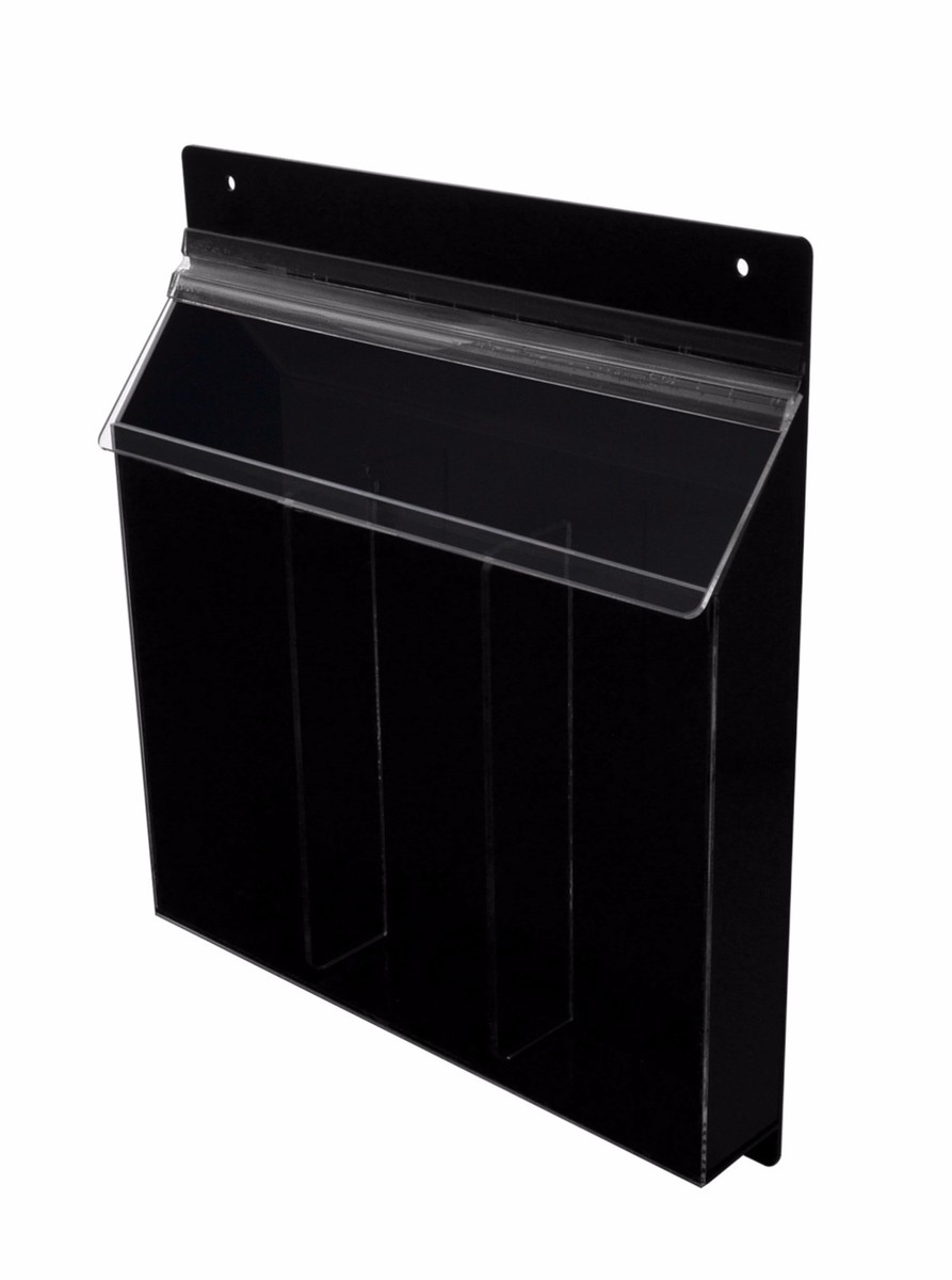 Outdoor Flyer Box Black Outdoor Brochure Boxes