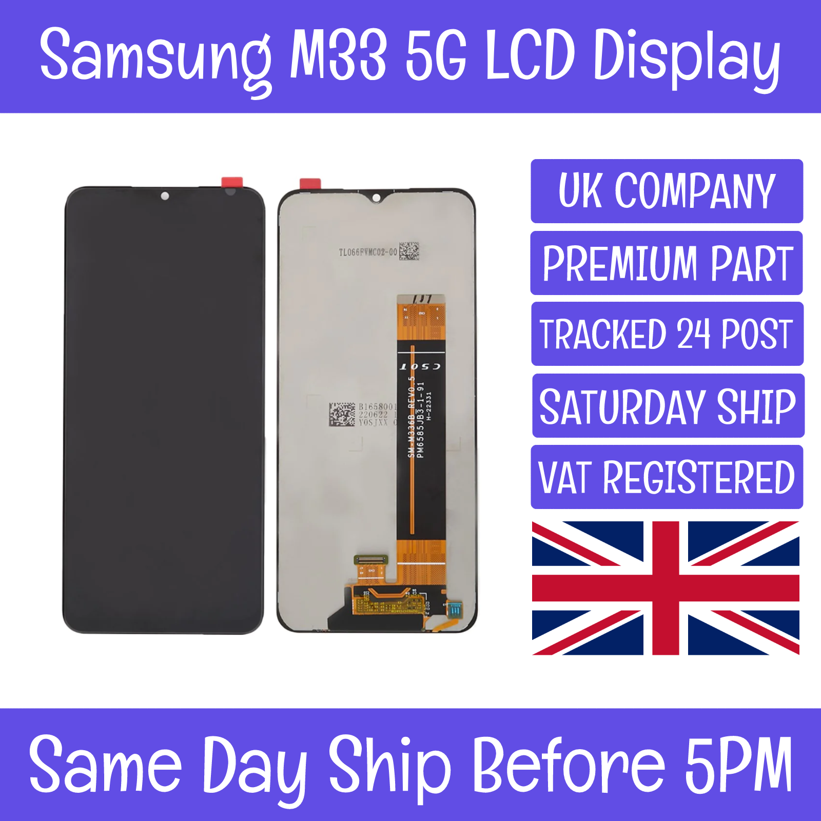 Samsung Galaxy M33 5G SM-M336B Replacement LCD Display Screen Touch ...
