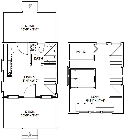14x40 Cabin Floor Plans Tiny House Cabin Floor Plans Tiny House