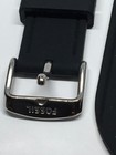 Authentic Fossil Watch Full Band 2piece Strap Rubber Pins Black V356 | eBay