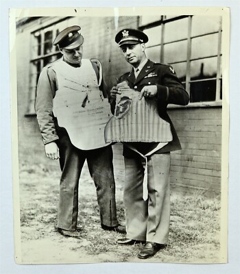 Armored Vest Saved Life of 8th Air Force Command Soldier WWII 1943 ...